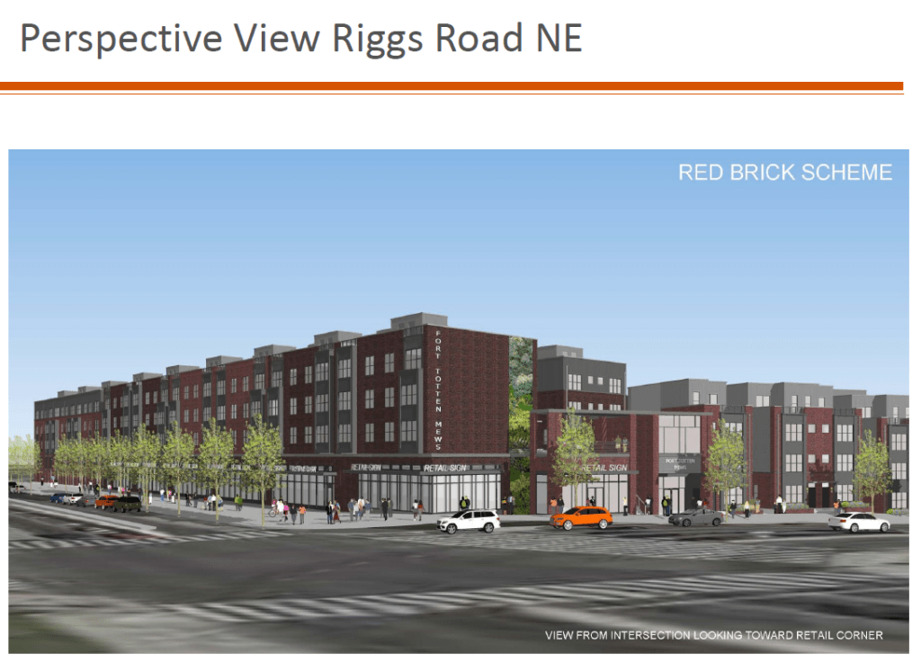 Perspective View – Riggs Rd – Red Brick | Next Stop...Riggs Park