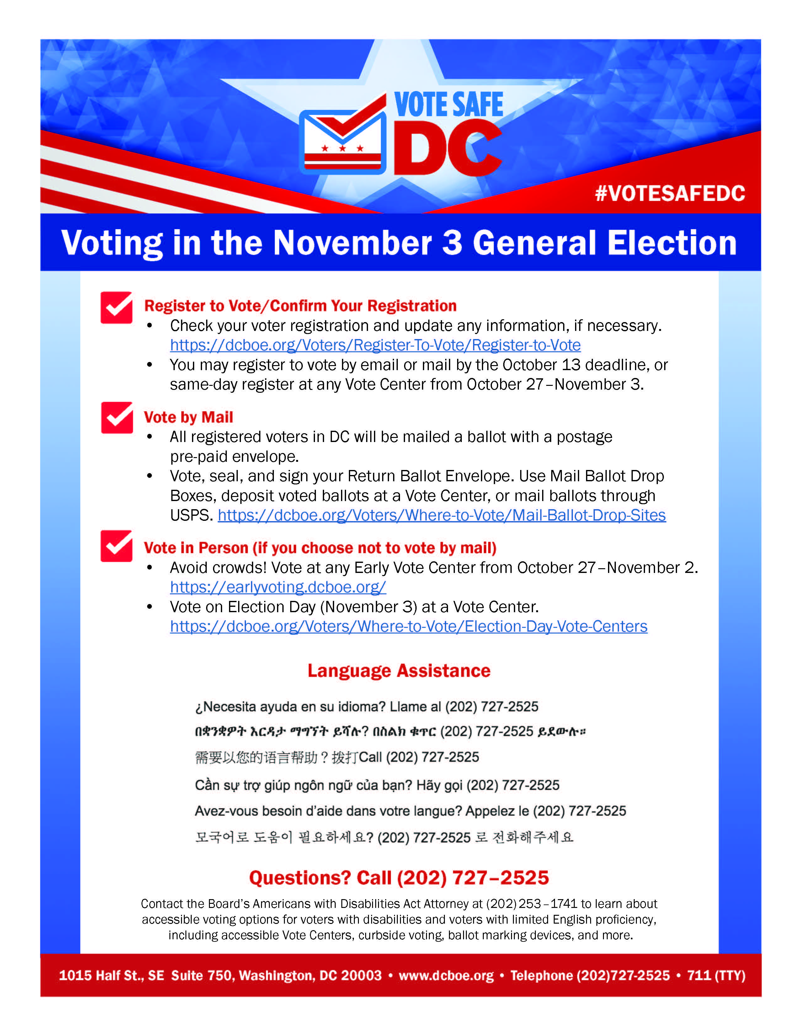 November Election Information | Next Stop...Riggs Park